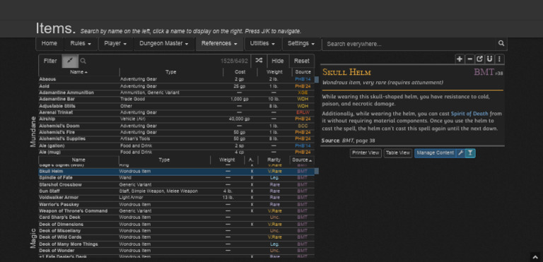 Skull Helm - 5etools | PDF
