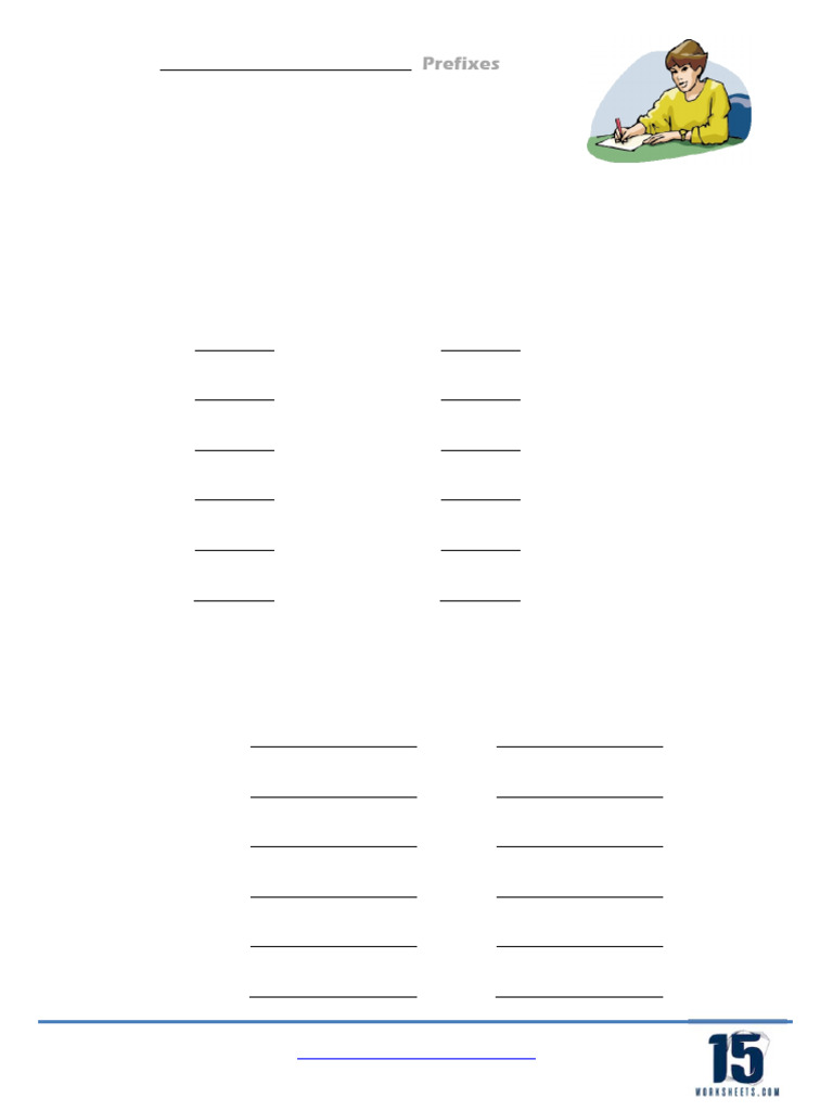 Prefix and Suffix Worksheet 3 | PDF