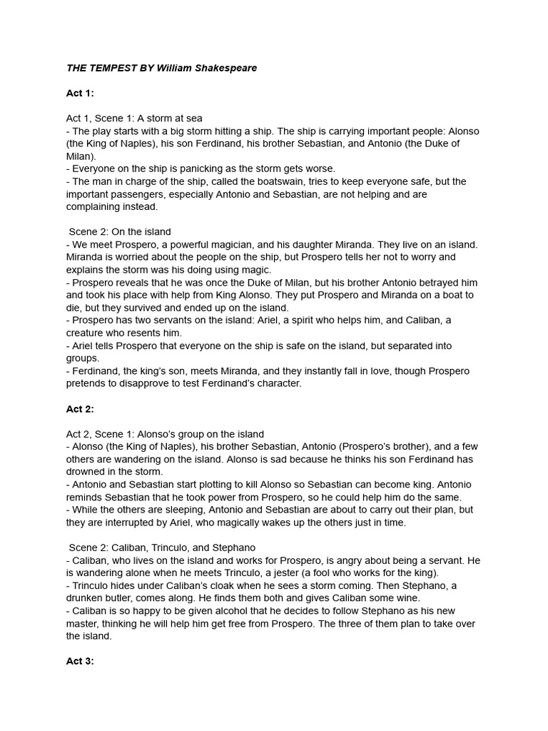 The Tempest | PDF | The Tempest