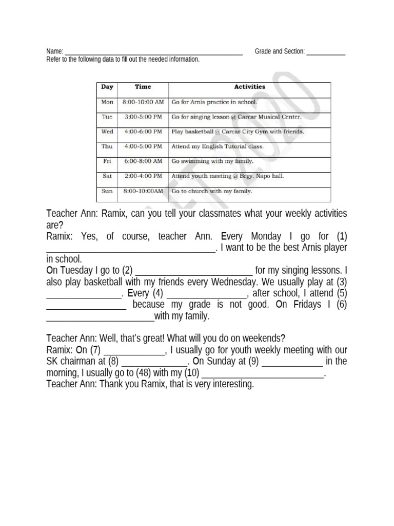 Worksheet On LT and NLT | PDF