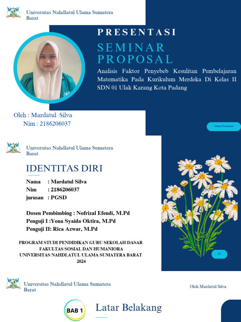 Presentation Seminar Proposal Kuliah Modern Putih Biru - 20240924 - 085558 - 0000 | PDF