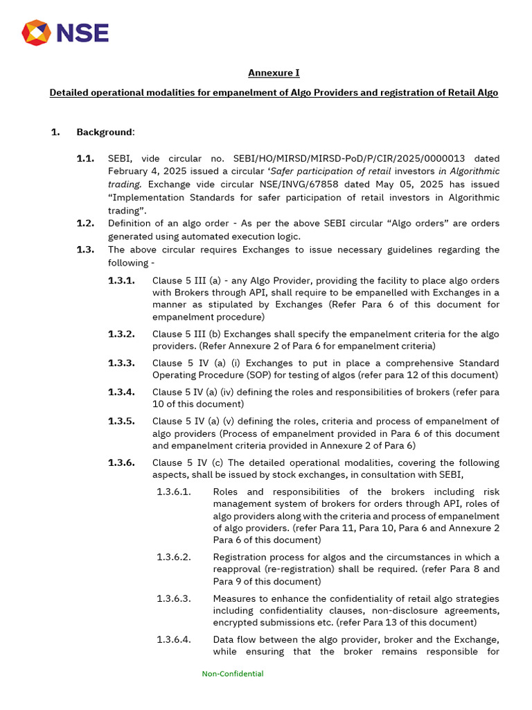 Detailed Operational Modalities - Retail Algo | PDF | Derivative ...