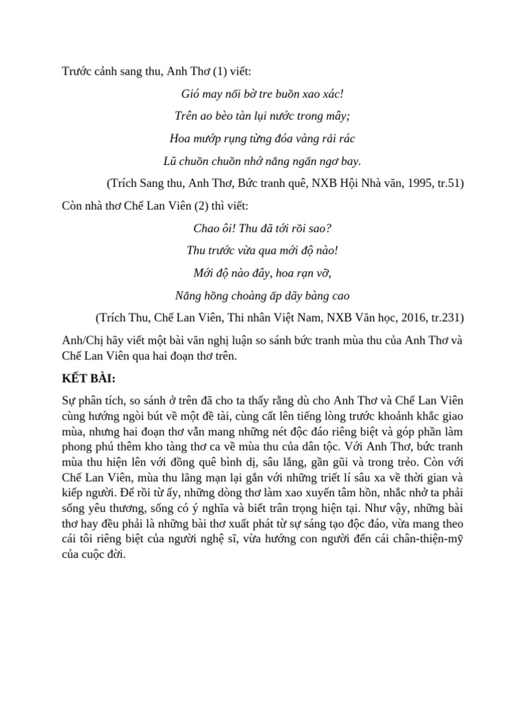 KẾT BÀI - HÂN | PDF