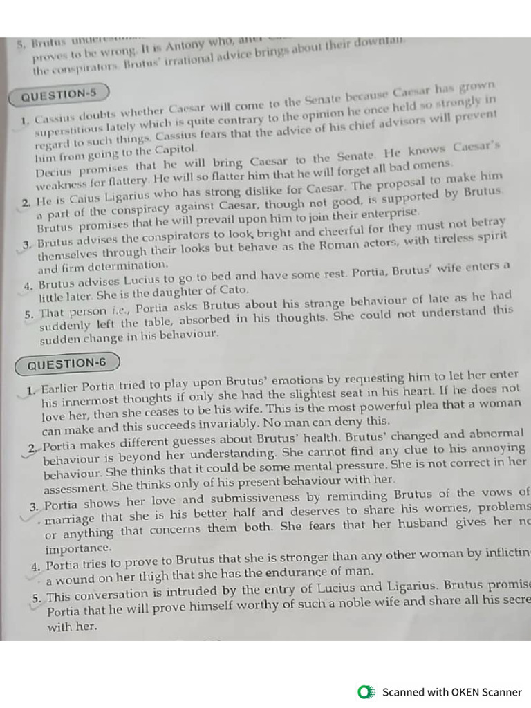 Julius Caesar Act 2 Scene 1 | PDF