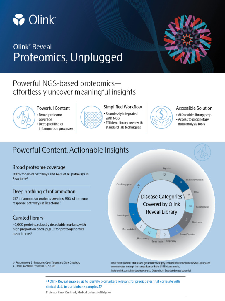1593 Olink Reveal Flyer | PDF | Dna Sequencing | Genetics