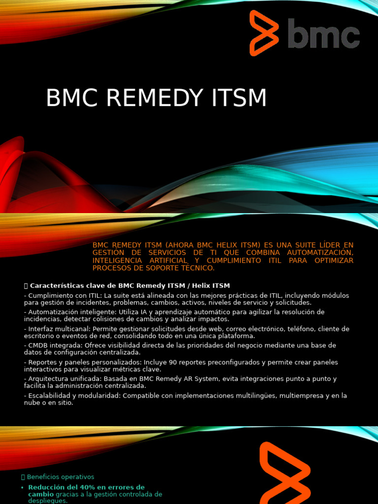 BMC Remedy Itsm | PDF | It Service Management | Itil