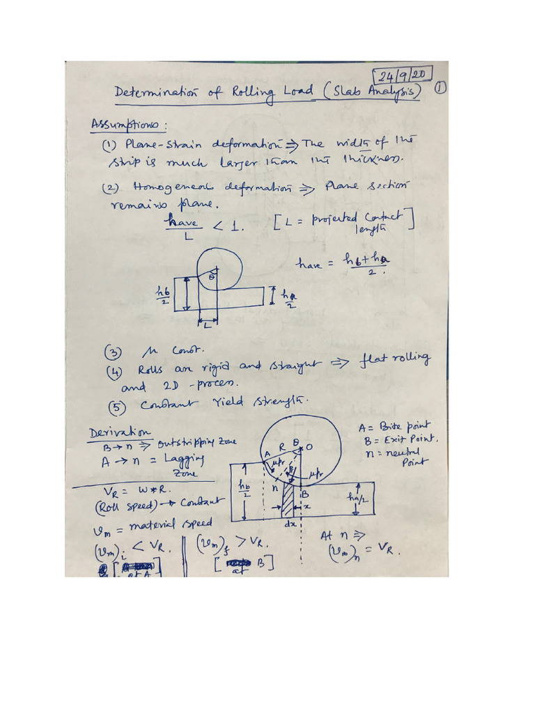 Rolling Load Derivation | PDF