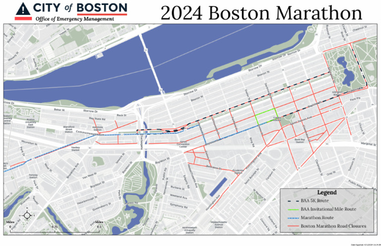 2024 Boston Marathon Map | PDF