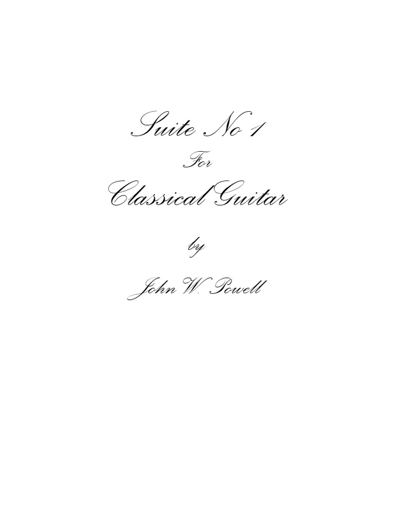 Beginner Classical Guitar Suite | PDF