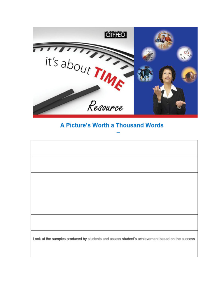 2 IAT3 20 A Picture Is Worth 1000 Words Grade 1 | PDF | Human ...