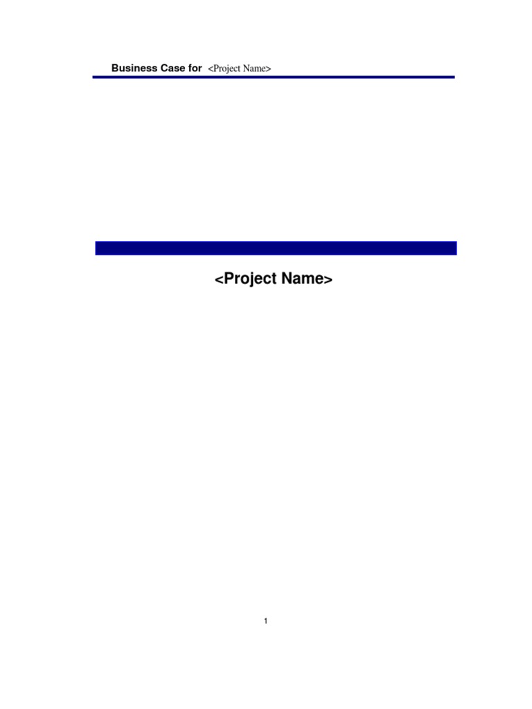Business Case | PDF | Project Management | Accountability