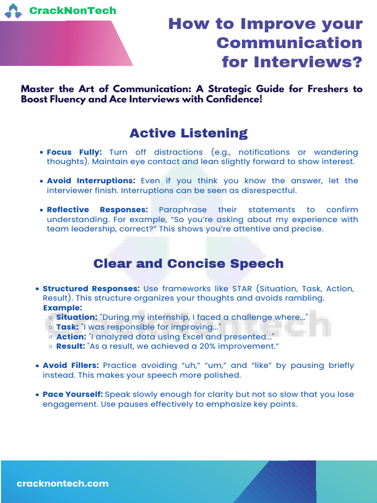 How To Improve Your Communication | PDF | Communication | Nonverbal ...