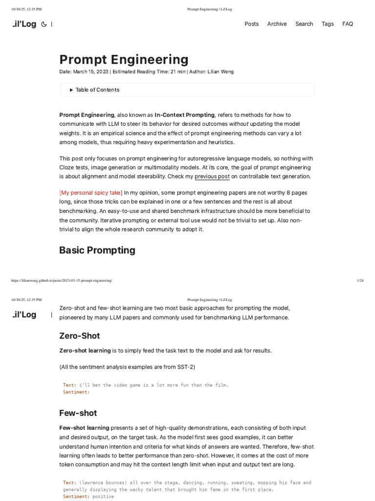 Effective Prompt Engineering Techniques | PDF | Applied Mathematics