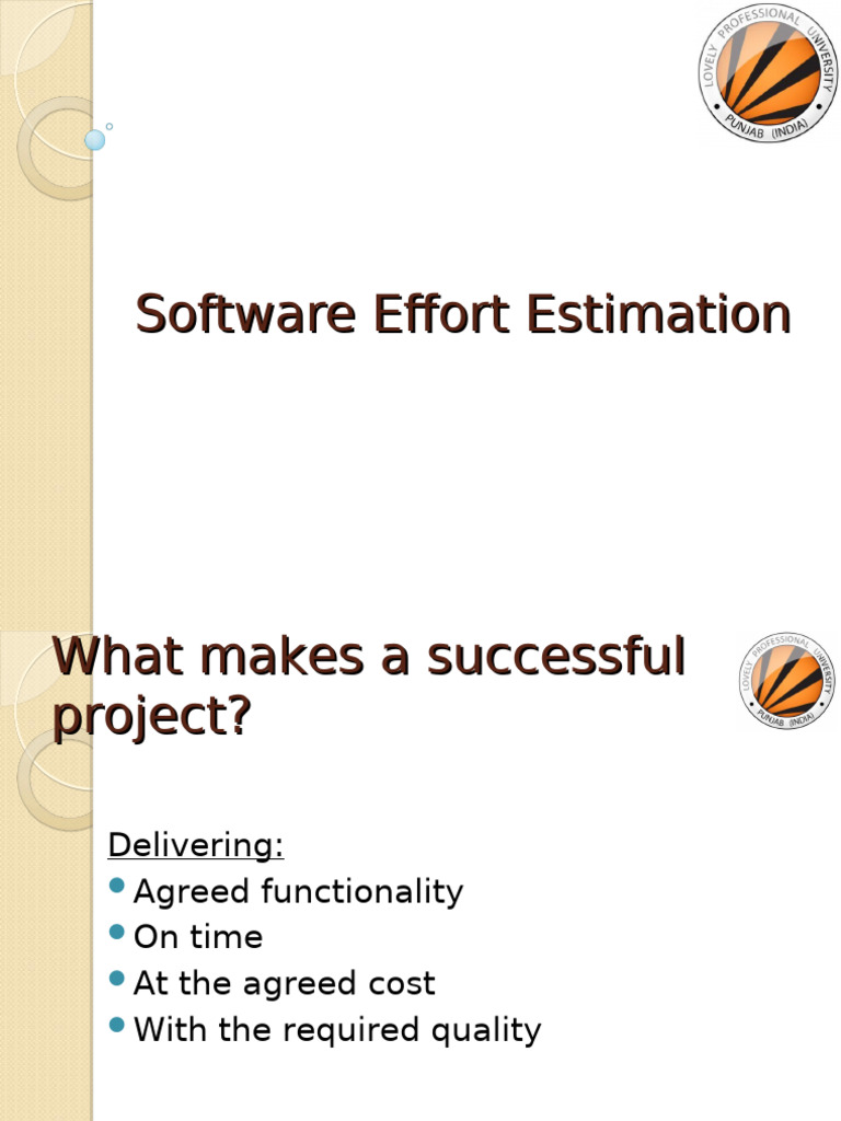 Software Effort Estimation Techniques | PDF | System | Information