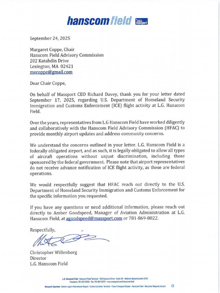 2025-09-17 Massport HFAC Response Letter To MC | PDF