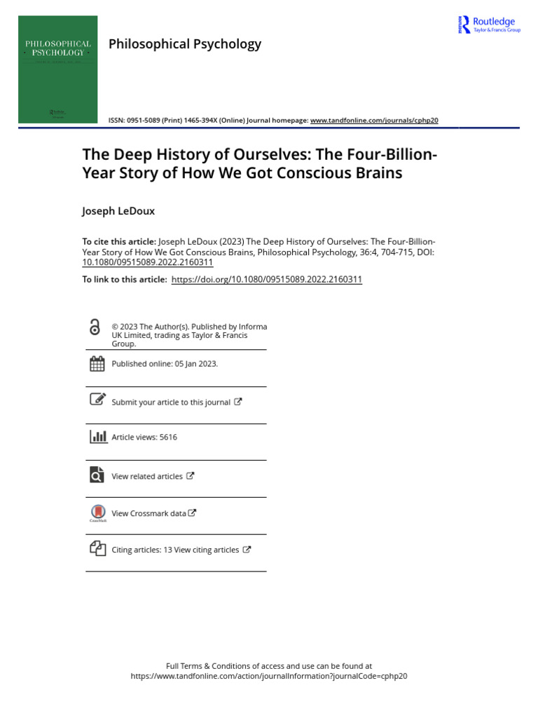 The Deep History of Ourselves The Four-Billion-Year Story of How We Got ...