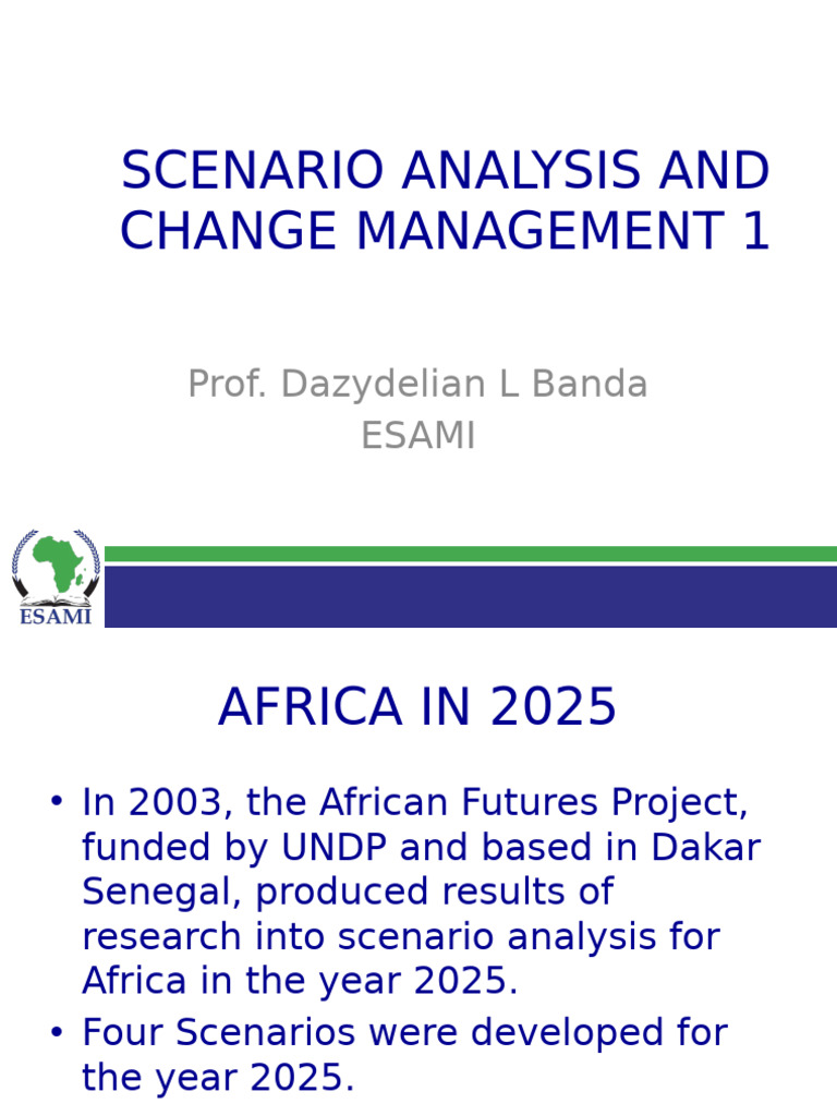 Africa 2025: Scenarios and Trends Analysis | PDF | Africa | Economic Growth