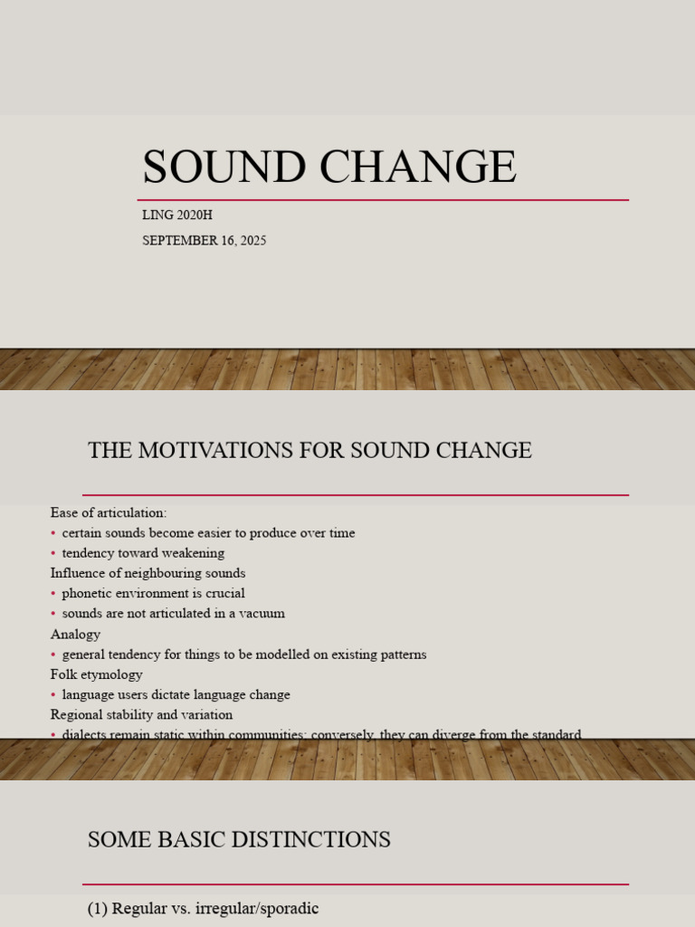 W2 Sound Change 2025-0916 | PDF | Vowel | Consonant