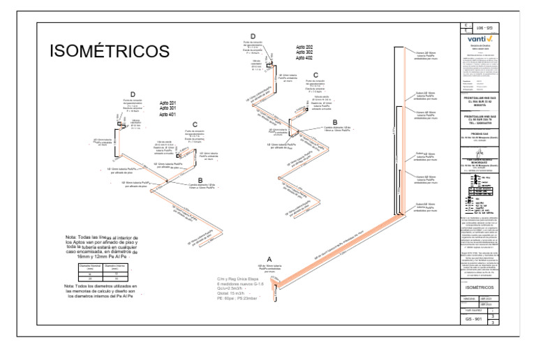 Diseño de Instalación de Gas PeAlPe | PDF | Plomería | Gases