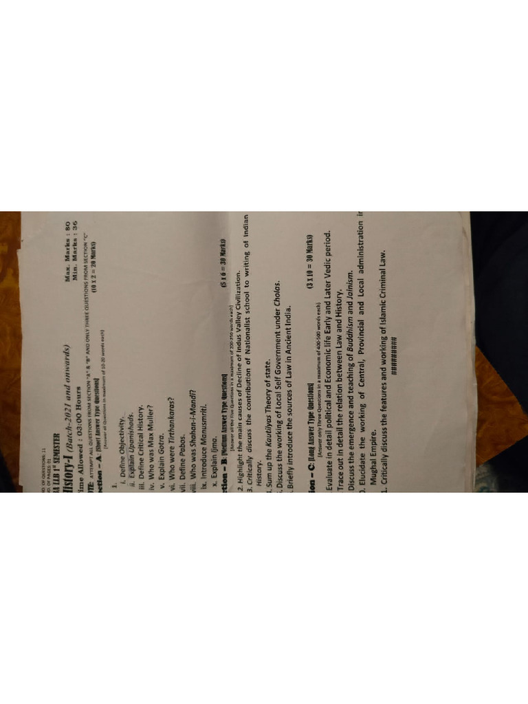 Papers Ba - LLB s1 | PDF