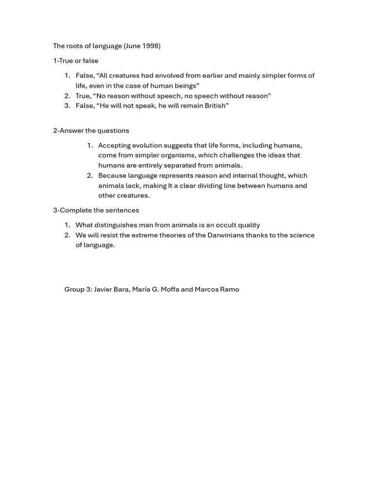 The Evolution of Language and Reason | PDF