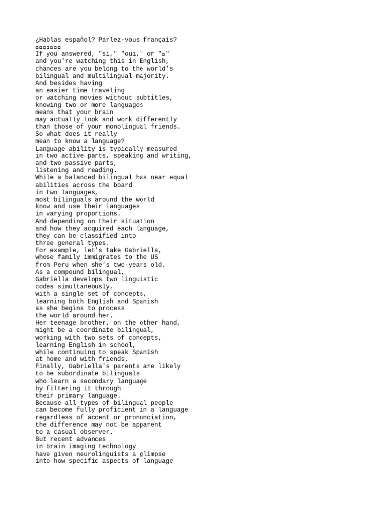 [English] the Benefits of a Bilingual Brain - Mia Nacamulli [DownSub ...