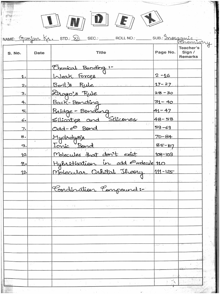 Chemical Bonding Class 12 | PDF