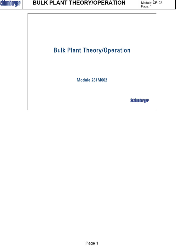 SLB Bulk Plant Basic | PDF | Valve | Clothes Dryer