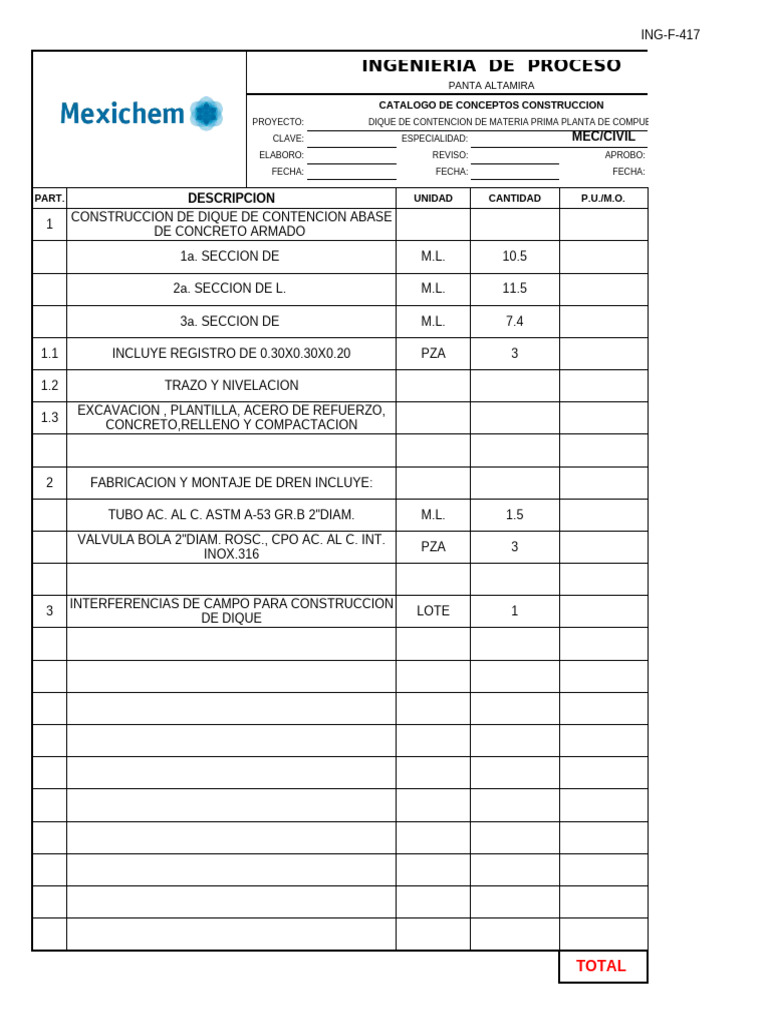 Copia de Colocacion de Fester Graut a Bases de Tanque de Plastificantes ...