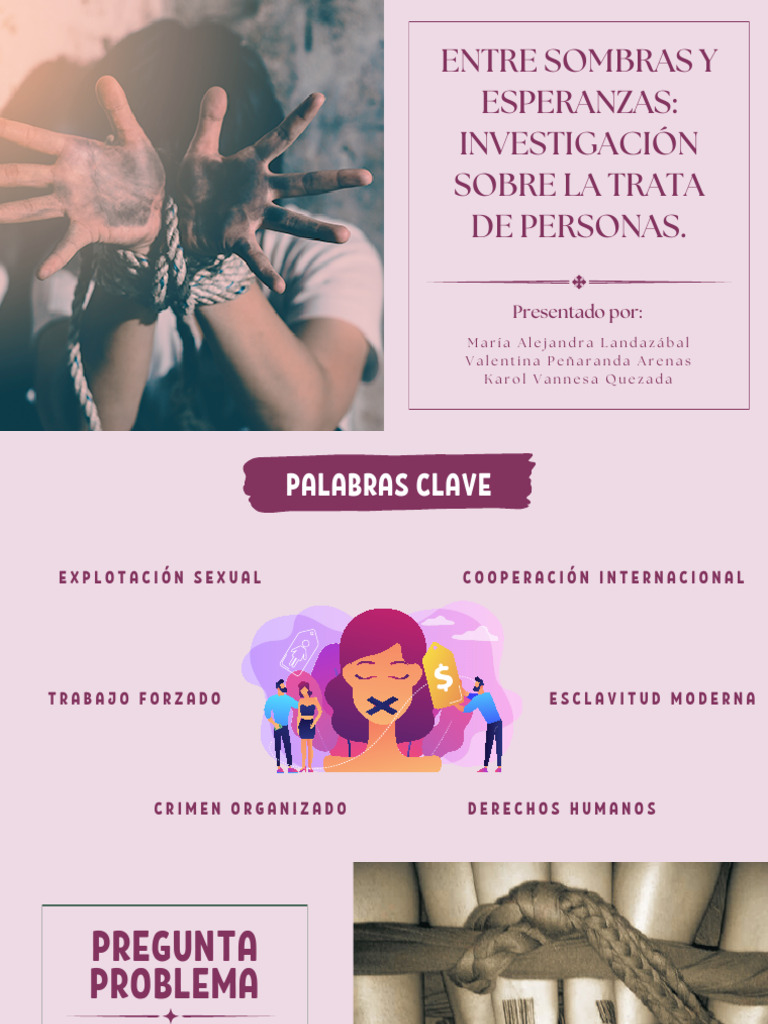 Proyecto Trata de Personas | PDF | Sicología | Trata de personas