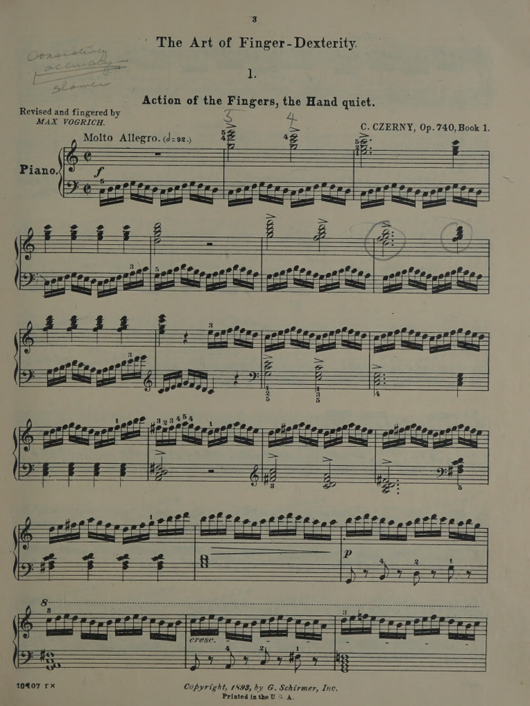 The Art of Finger Dexterity, Op.740 | PDF