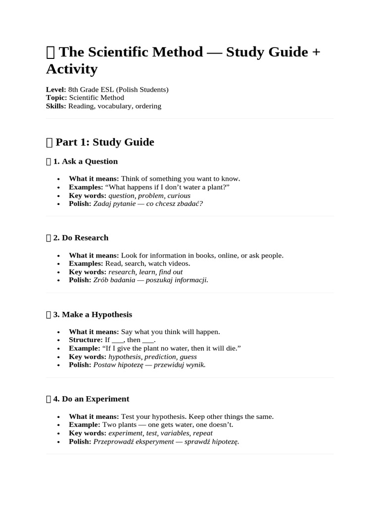 The Scientific Method | PDF | Scientific Method | Experiment