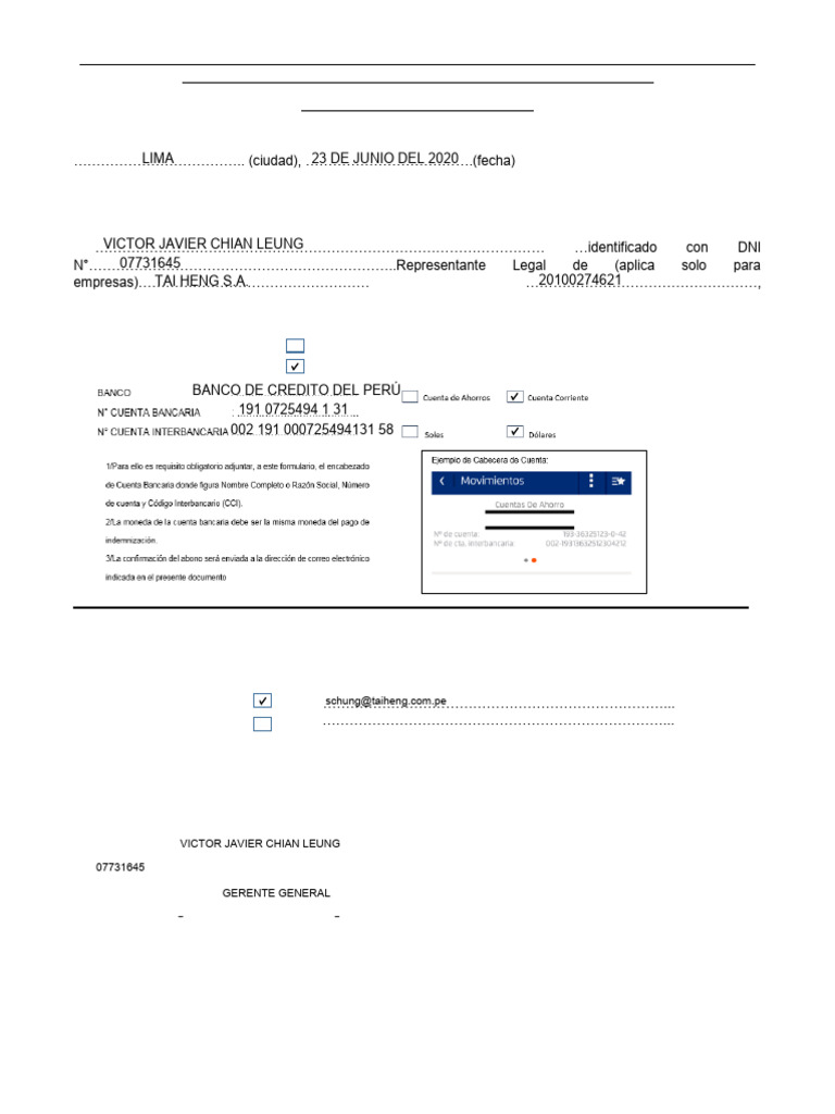 Formato de Autorizacion de Pago de Indemnizacion - Riesgos Generales | PDF | Seguro | Reaseguro