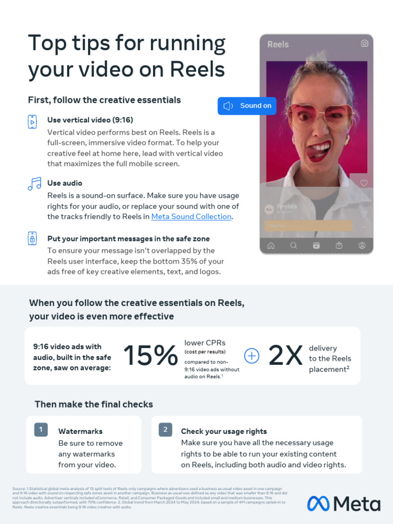 Reels Creative Spec Sheet | PDF | Display Resolution | Video