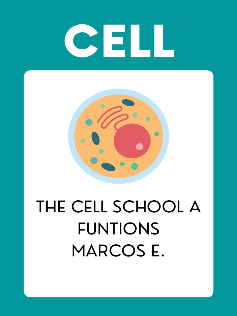 Green Bold Science Biology Cell Poster | PDF