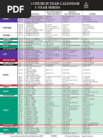 2025-2026 Church Year Calendar | PDF | Liturgical Year | Nativity Of Jesus