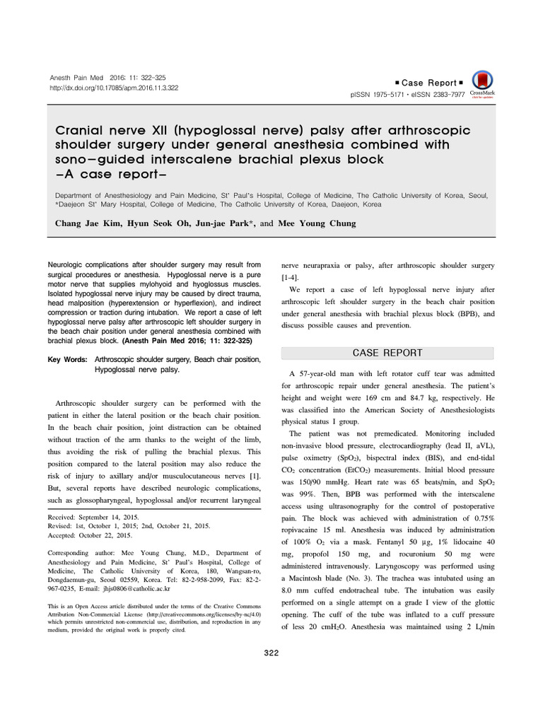 BIE Plexo Cervical Superficial | PDF | Surgery | Nervous System