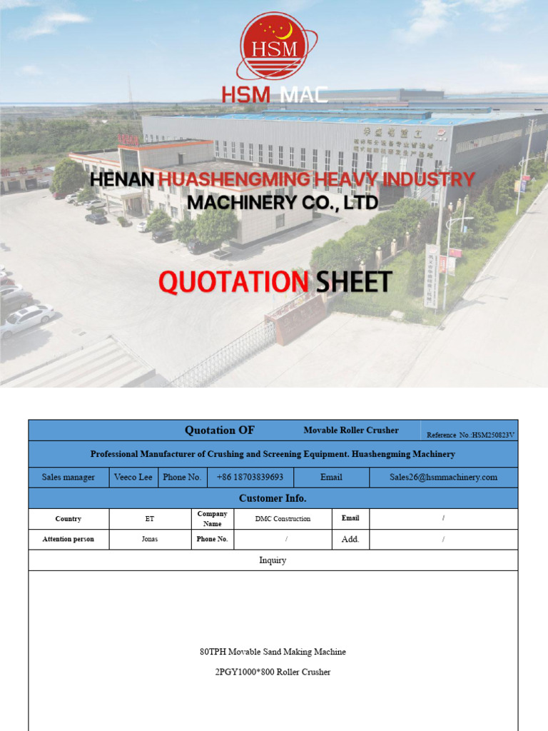 80TPH Movable Roller Crusher Quote | PDF
