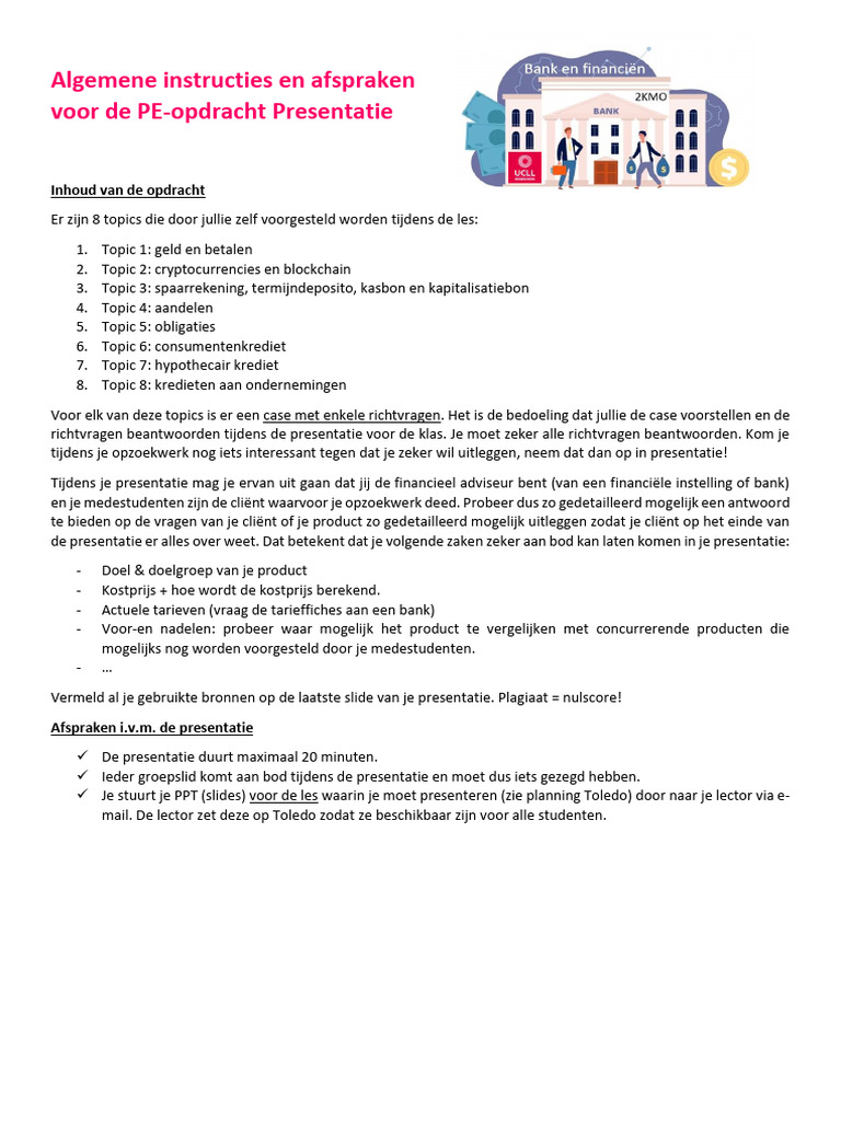 Algemene Instructies | PDF