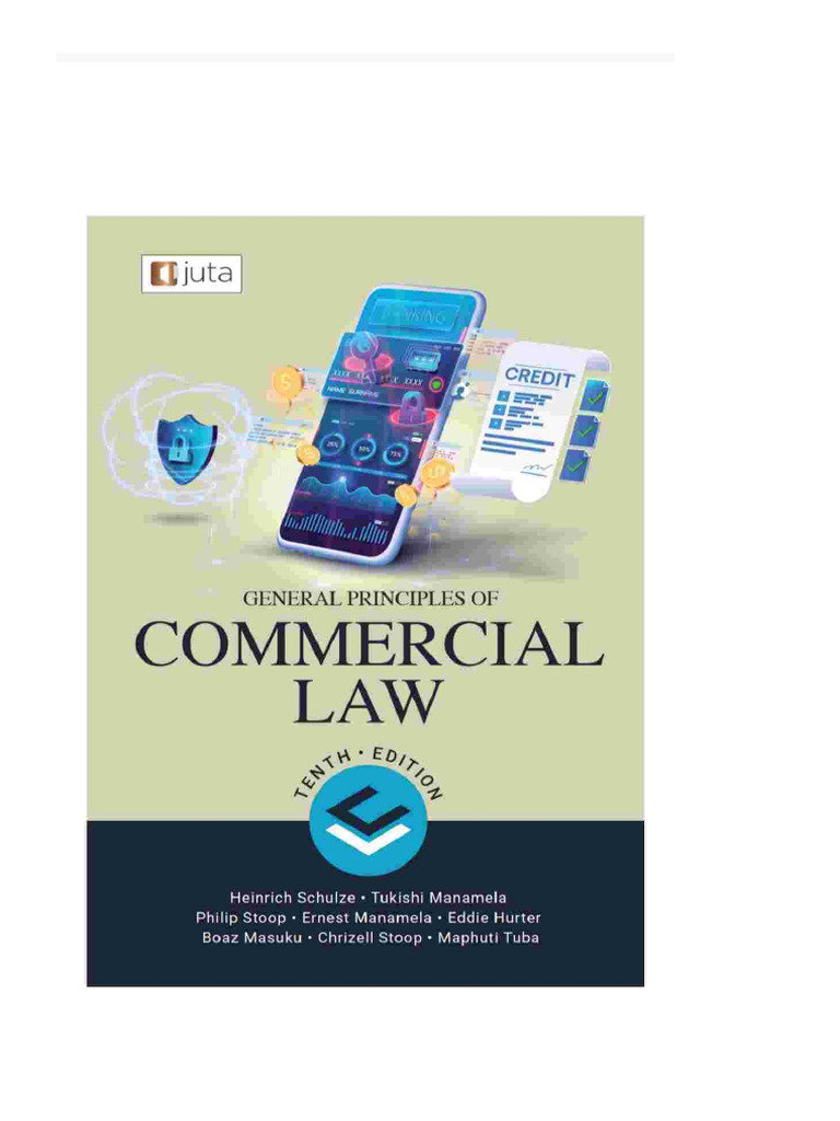 1general Principles of Commercial Law. 10th Edition | PDF