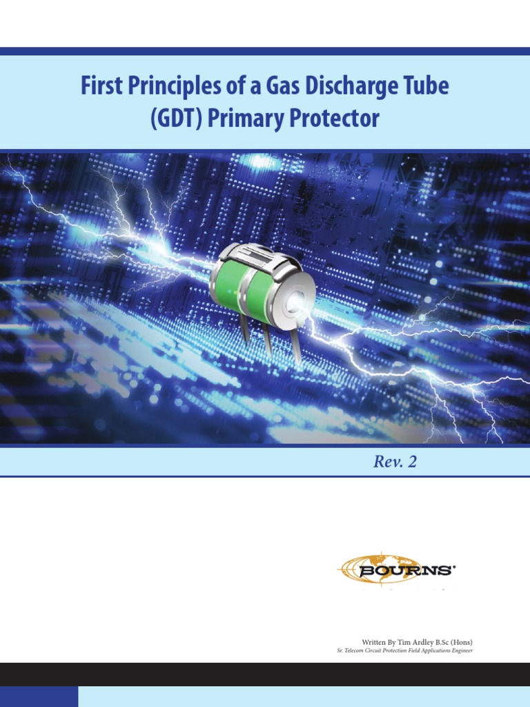 First Principles of A Gas Discharge Tube (GDT) Primary Protector | PDF ...