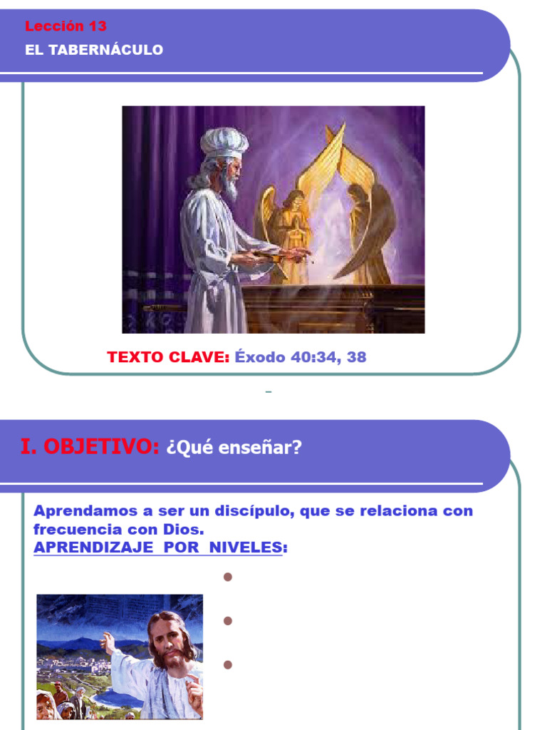 La Presencia de Dios en el Tabernáculo | PDF | Tabernáculo | Libro del ...