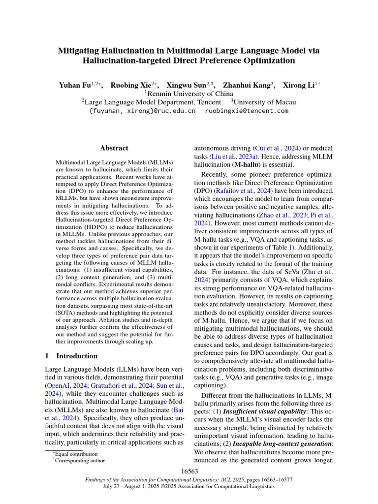 Mitigating Hallucination in Multimodal Large Language Model Via ...