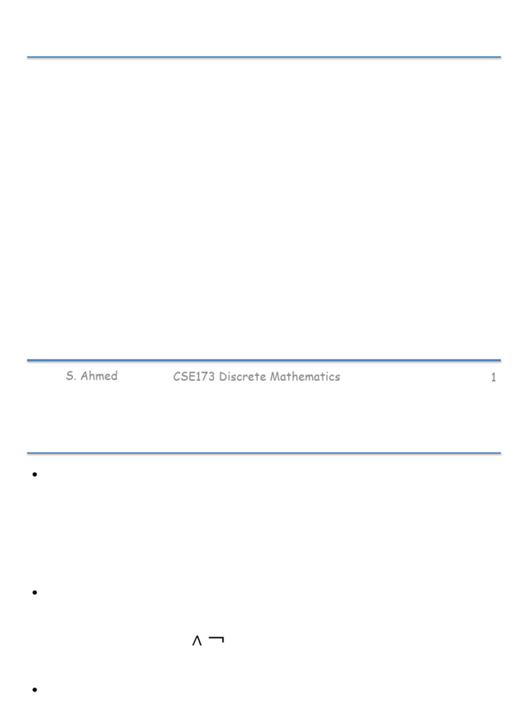 CH 1 3 Propositional Equivalence | PDF
