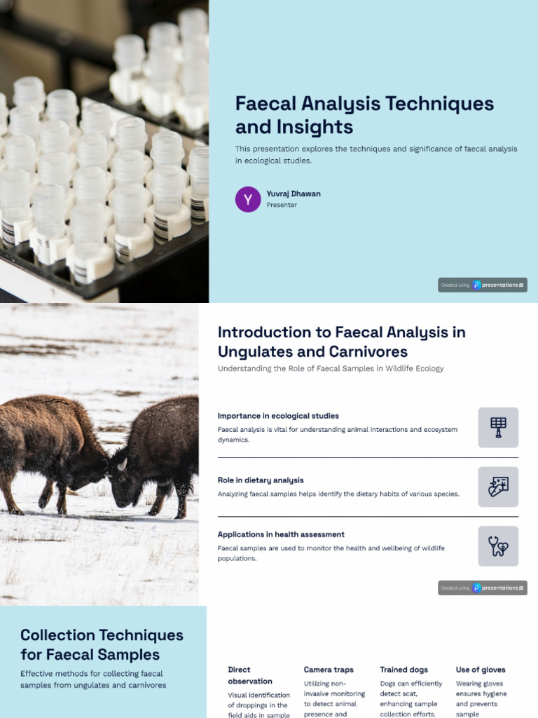 Faecal Analysis of Ungulates and Carnivores Techniques and Applications ...