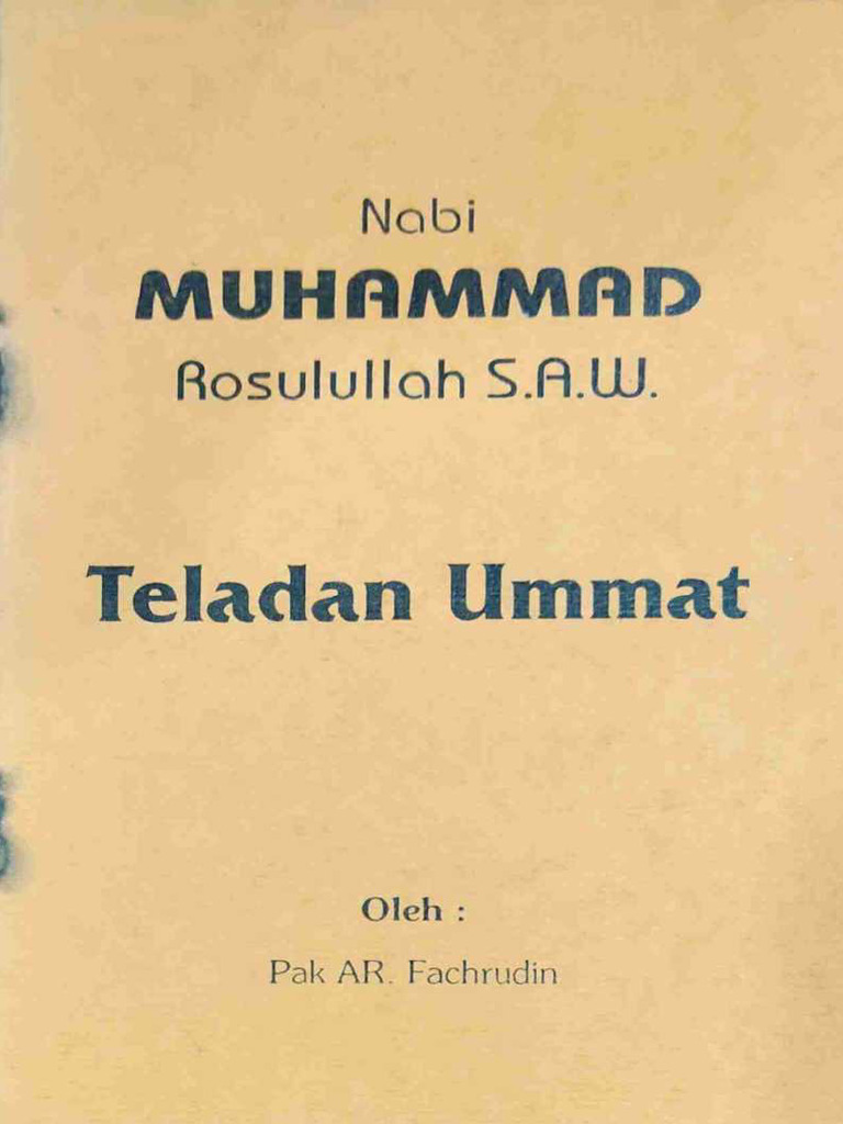 Pak AR - Nabi Muhammad Rasulullah SAW Teladan Ummat (1994) (COMPRESSED ...