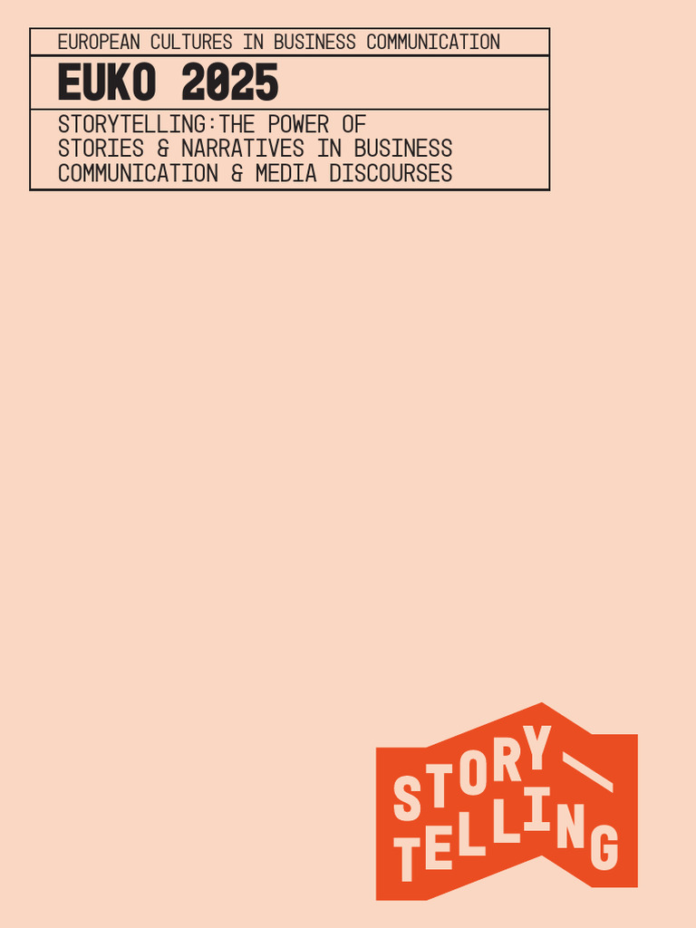 EUKO-2025-Programme | PDF | Storytelling