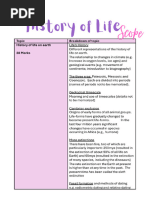 Grade 10 History of Life on Earth Notes | PDF | Fossil | Geologic Time ...