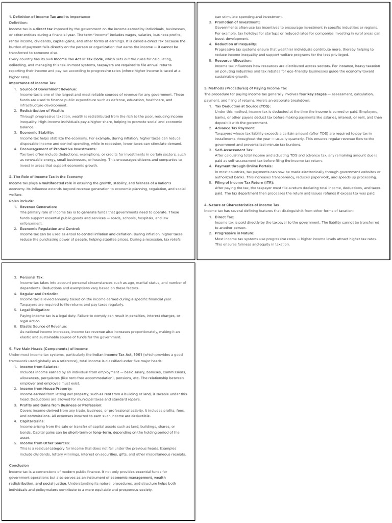 Understanding Income Tax Basics | PDF | Taxes | Income Tax