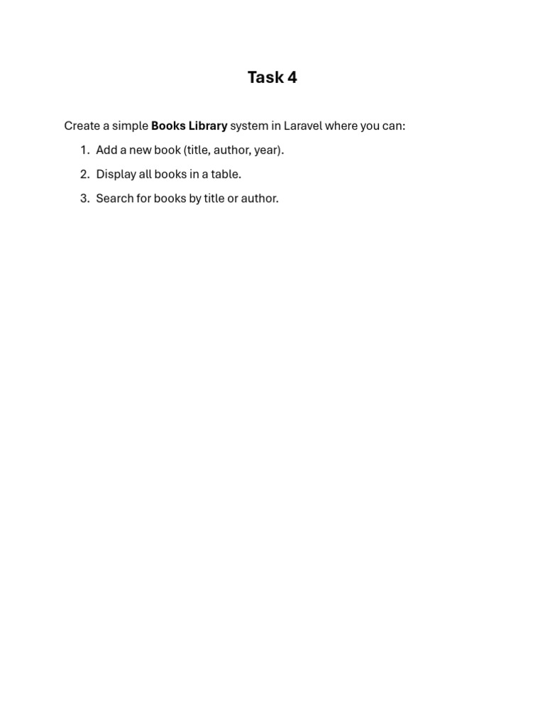 Laravel Books Library System Guide | PDF